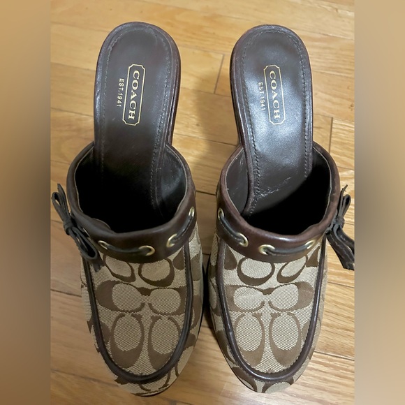 Coach | Shoes | Coach Platform Heels Sz 85 | Poshmark